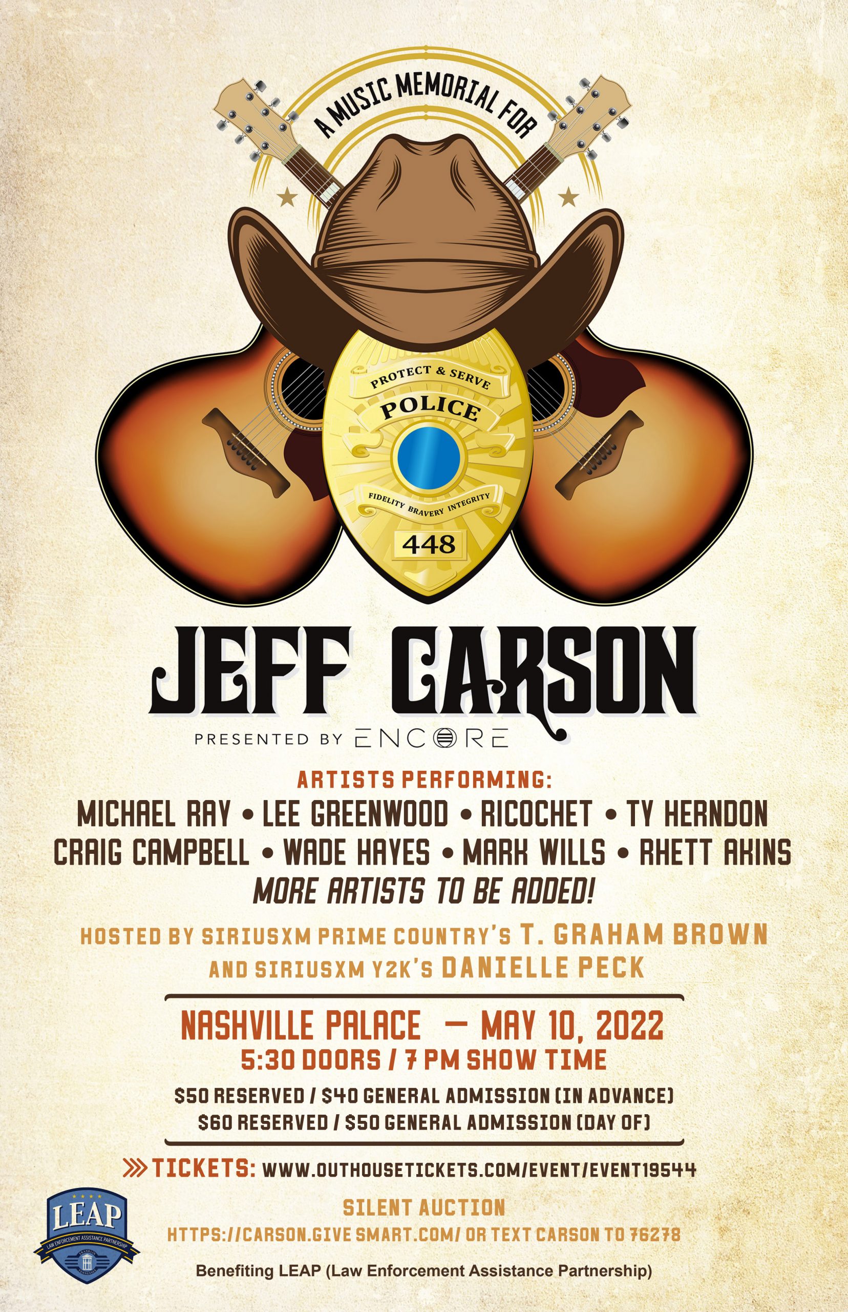 "A Music Memorial For Jeff Carson" Announced at The Nashville Palace