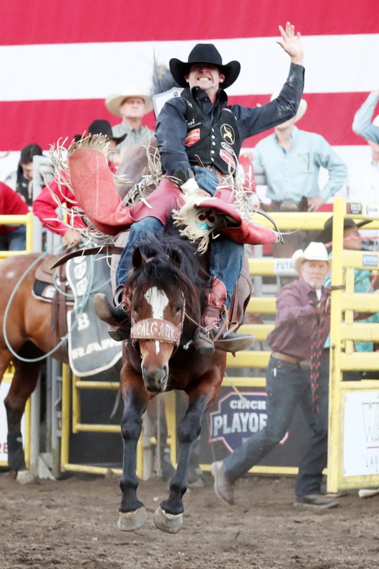 DRAMA UNFOLDS AT FIRST PERFORMANCE OF PUYALLUP RODEO - TENN TEXAS