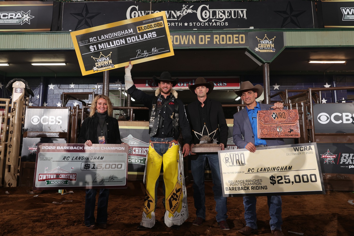 RC LANDINGHAM BECOMES THE FIRST VICTOR OF THE TRIPLE CROWN OF RODEO TO ...