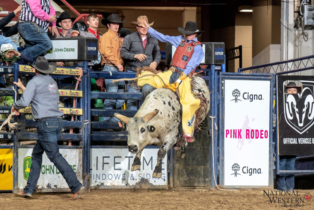 OKLAHOMA BULL RIDER MOVES TO TOP AT NATIONAL WESTERN STOCK SHOW & RODEO ...